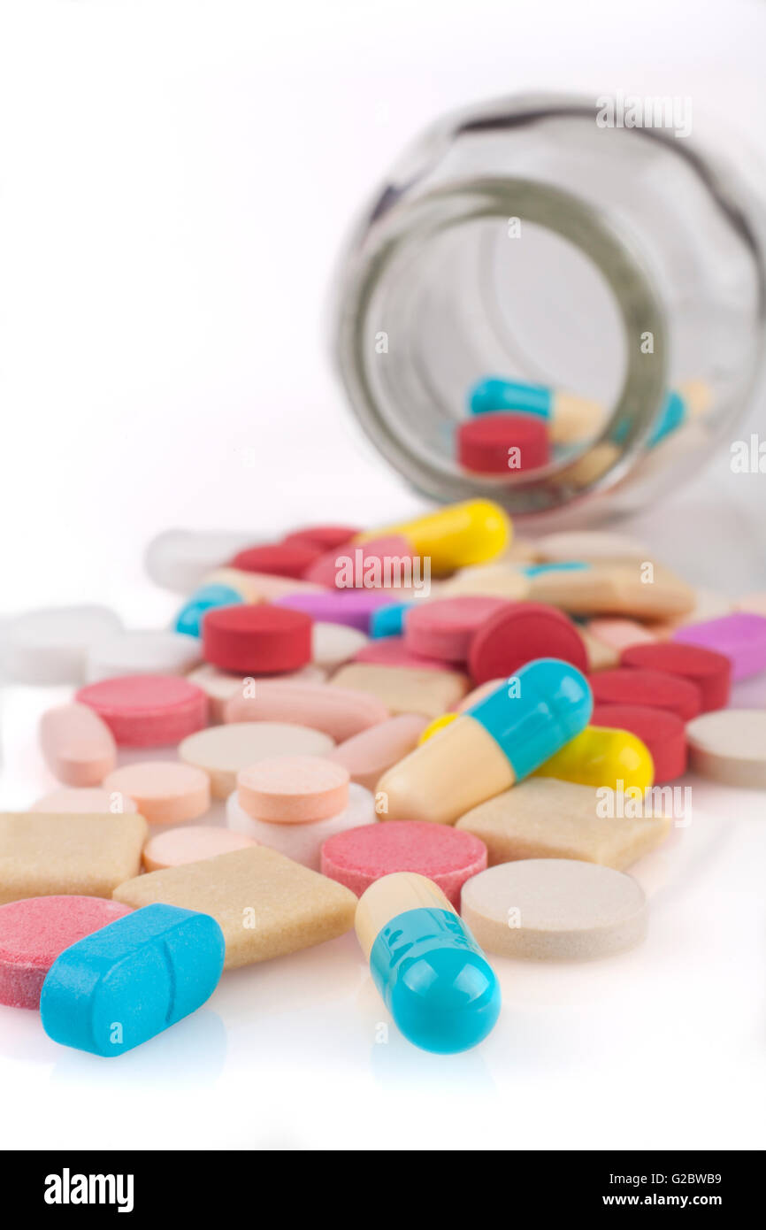 Spilled Colorful Pills