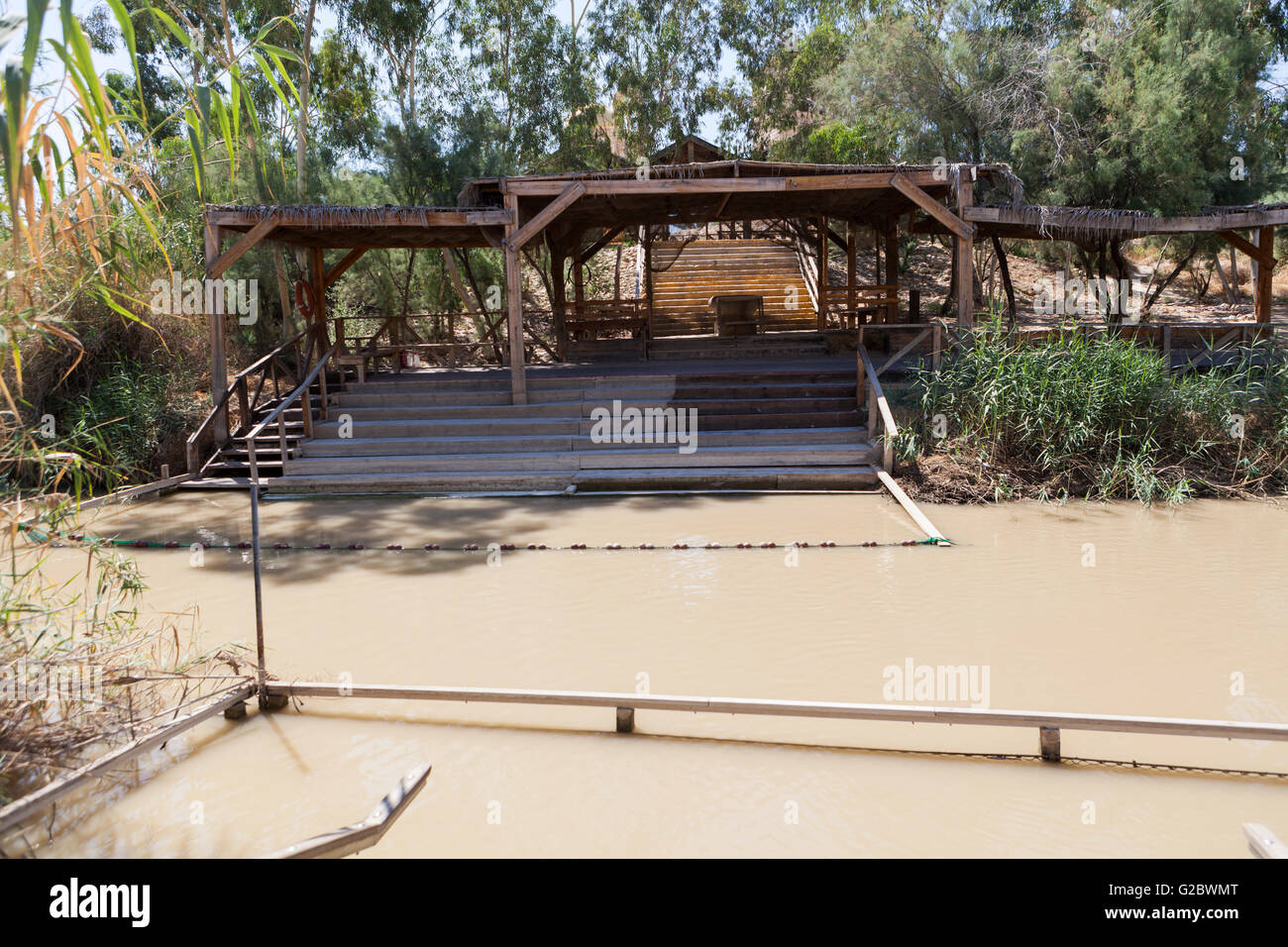 Jordan river baptism site in the judea desert Stock Photo - Alamy