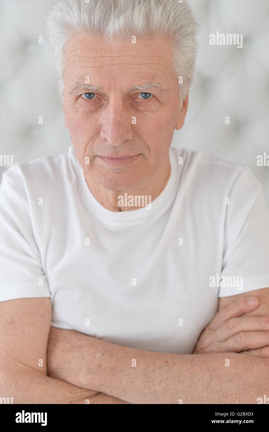 senior man face Stock Photo - Alamy