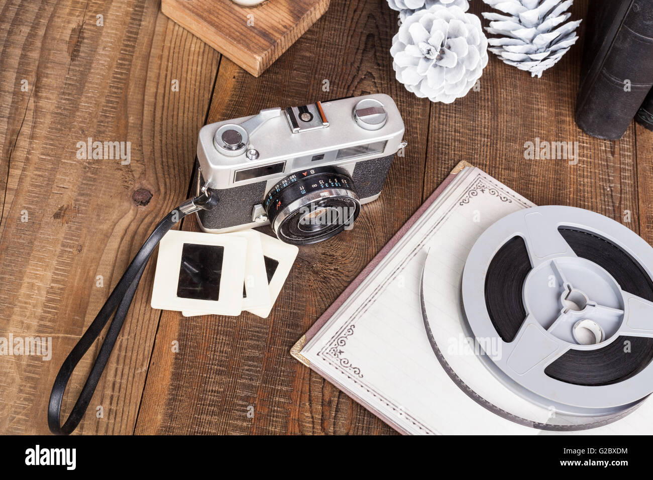 Aged roll film camera hi-res stock photography and images - Alamy