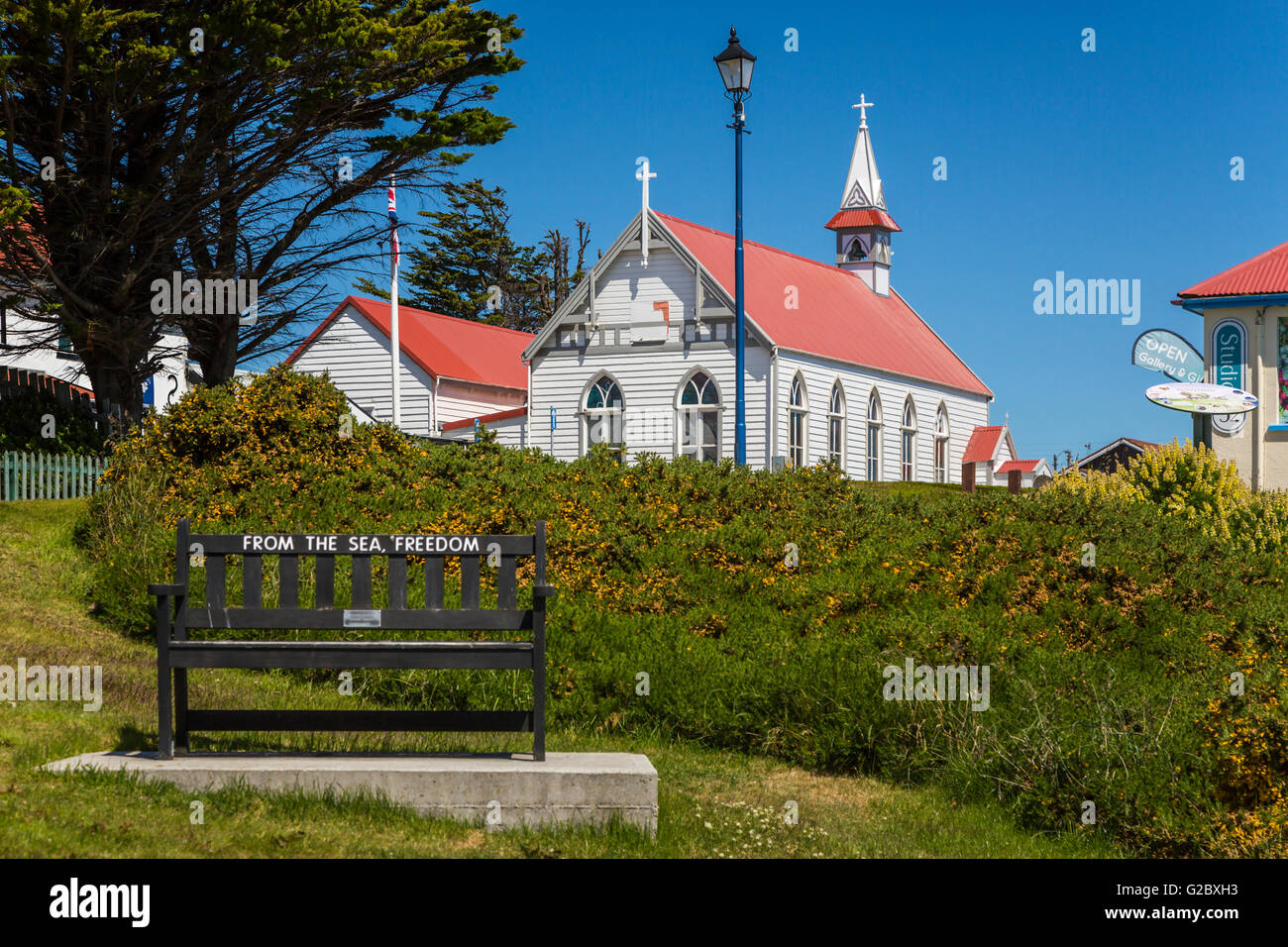The St. Mary's Catholic Church in Stanley, East Falkland, Falkland ...