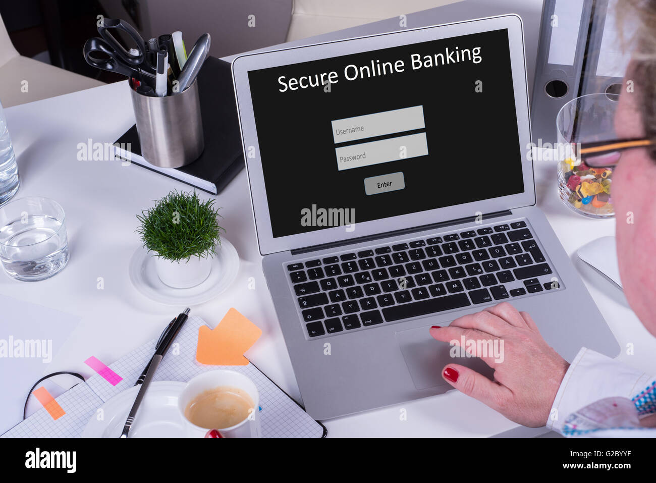 Secure online banking hi-res stock photography and images - Alamy