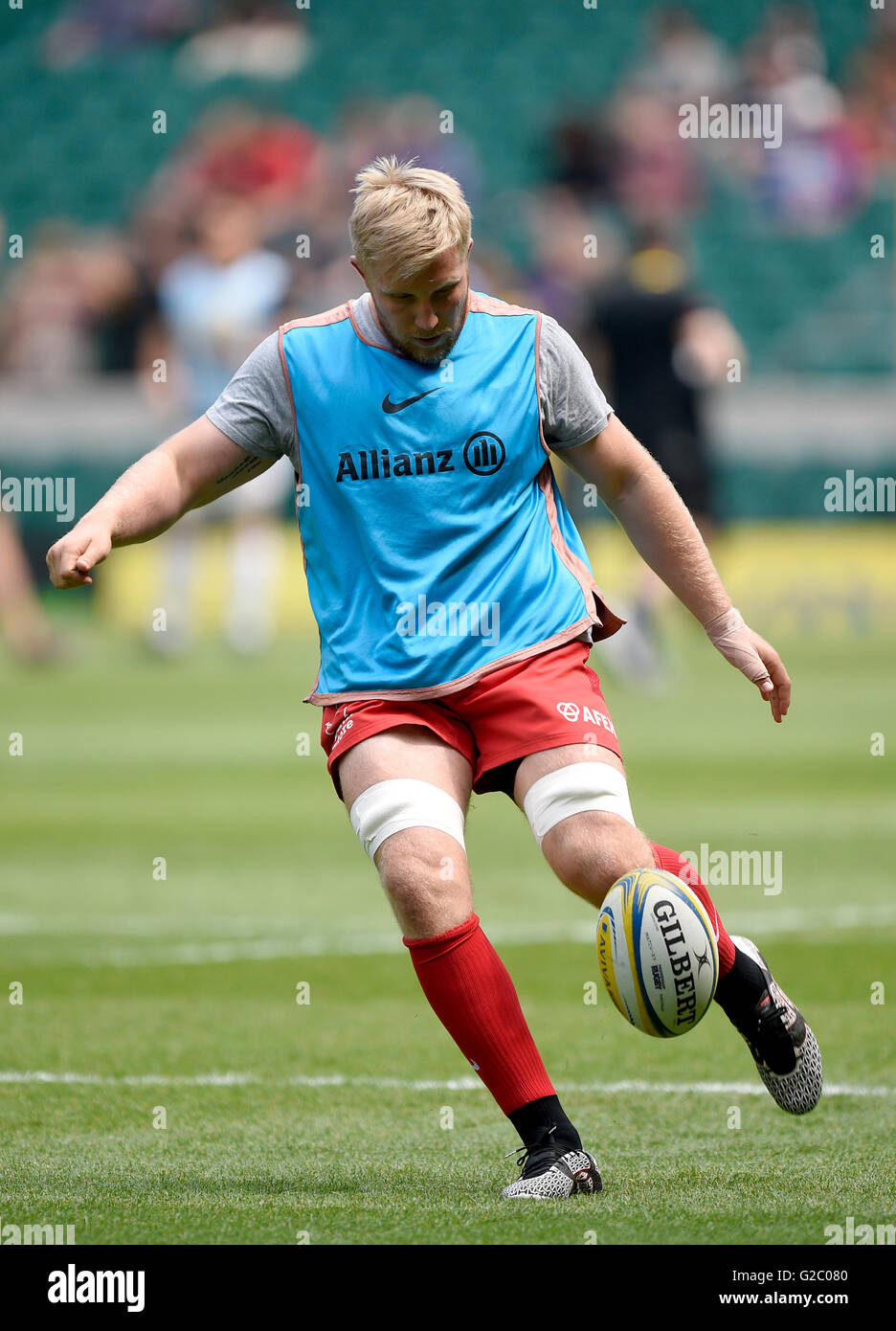 Saracen's Jackson Wray during warm-up before the Aviva Premiership ...