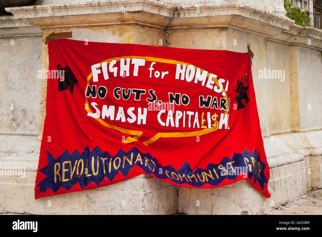 Fight for Homes No cuts, No War Smash Capitalism, Revolution communist ...