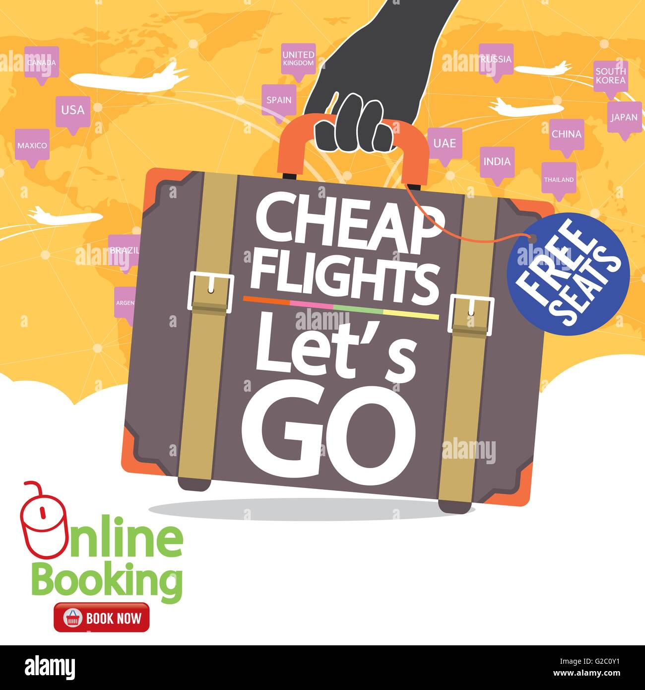 Advertising flights hi-res stock photography and images - Alamy
