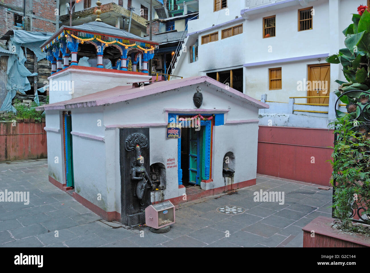 Gaurikund temple and hot spring, at the start of holy Kedarnath trek ...