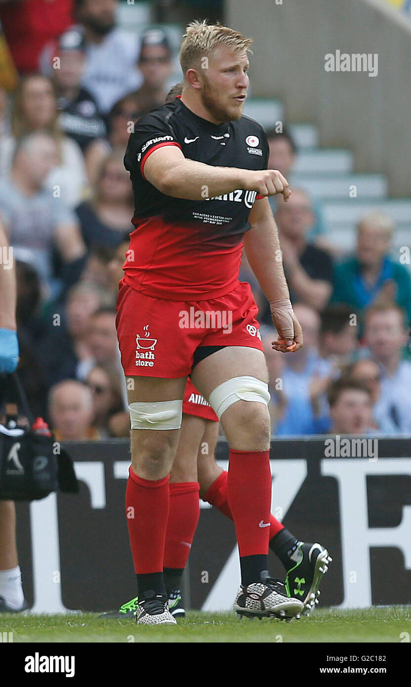Saracens' Jackson Wray during the Aviva Premiership Final at Twickenham ...