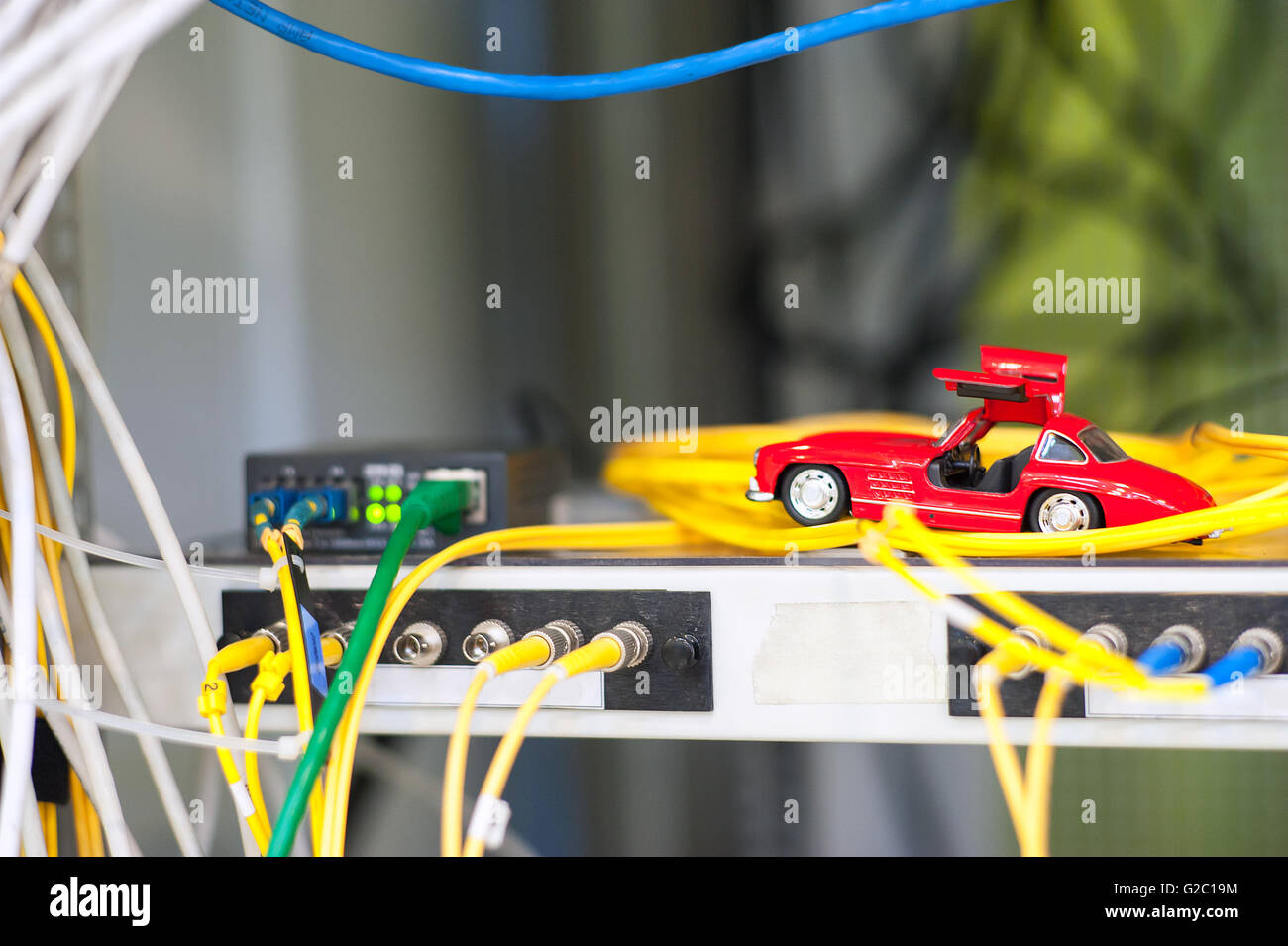 Core switch technology in network room place Stock Photo - Alamy