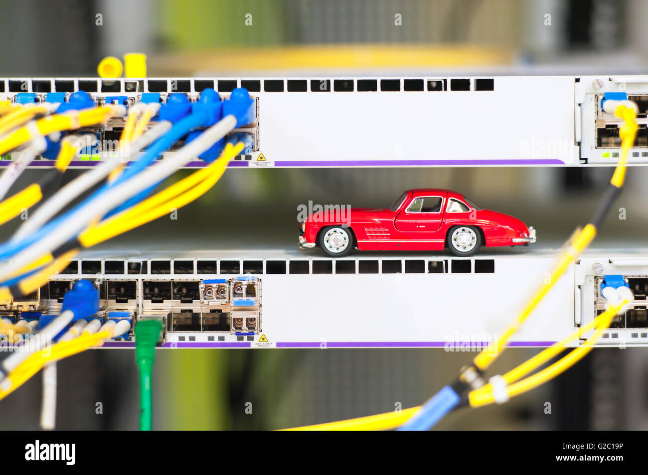 Core switch technology in network room place Stock Photo - Alamy