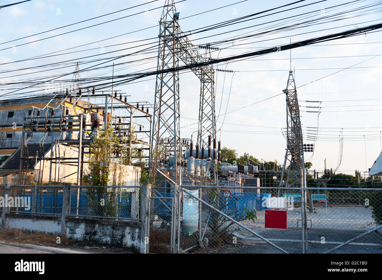 transformer big place industry Stock Photo - Alamy