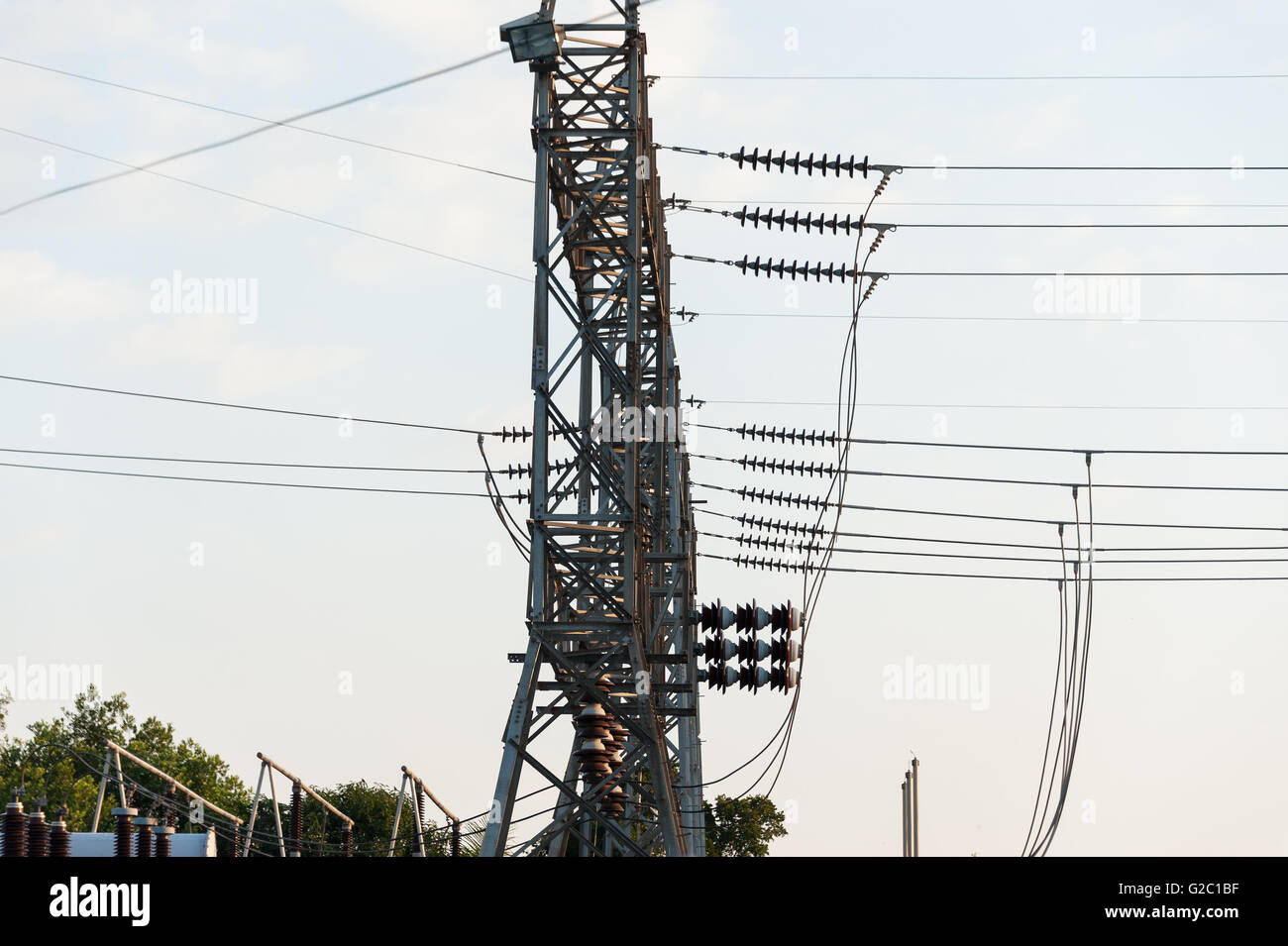 transformer big place industry Stock Photo - Alamy