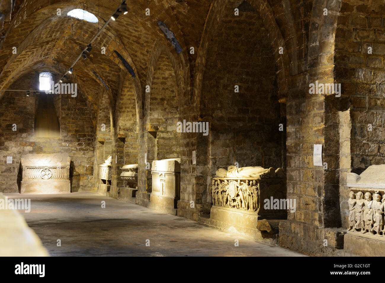 Crypt of Palermo Cathedral (Our Lady of the Assumption) in Piazza Sett ...