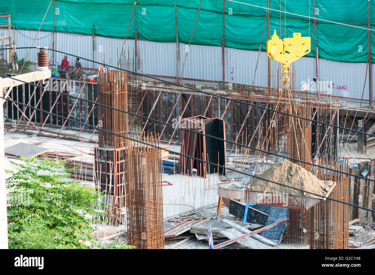 An Construction place in sun light Stock Photo - Alamy