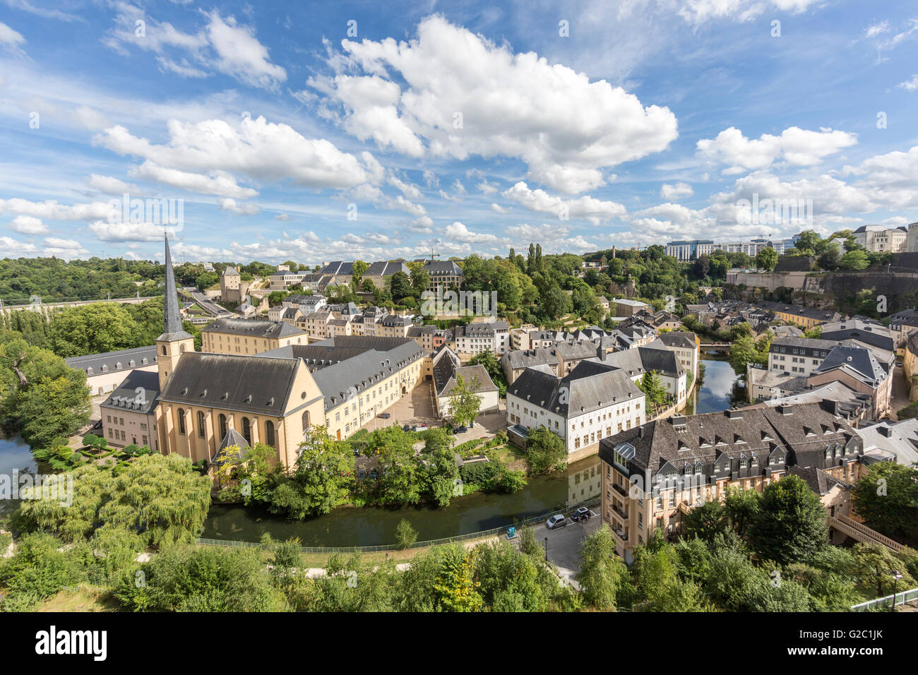Luxembourg city aerial hi-res stock photography and images - Alamy