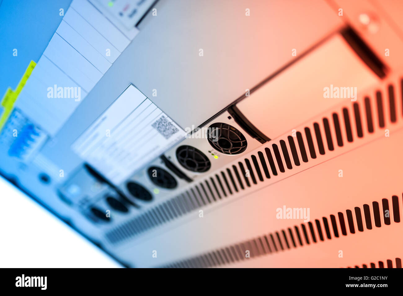 Core switch technology in network room place Stock Photo - Alamy