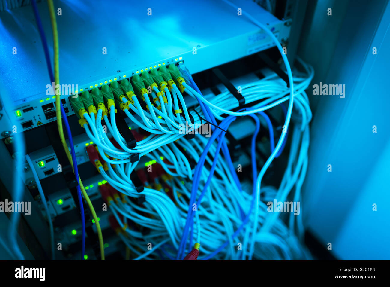Core switch technology in network room place Stock Photo - Alamy