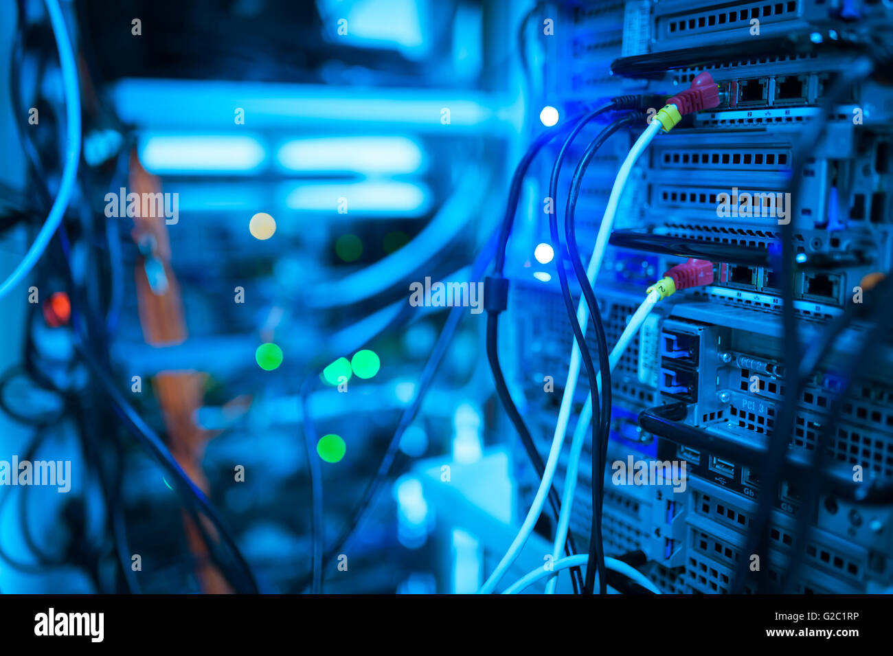 Network servers in data room Domestic Room Stock Photo - Alamy