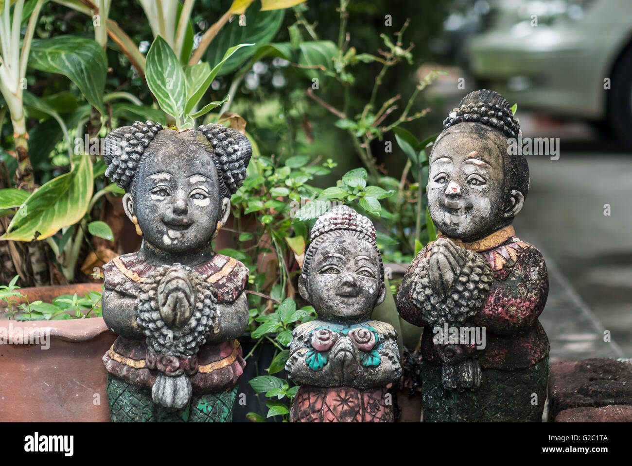 Little Children statue in soft light Stock Photo - Alamy