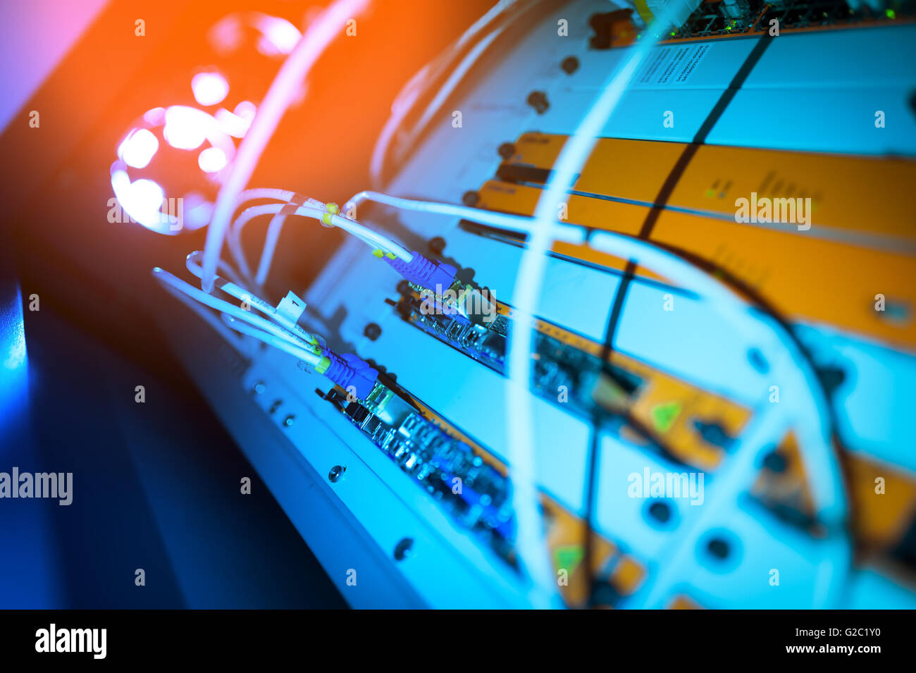 Core switch technology in network room place Stock Photo - Alamy