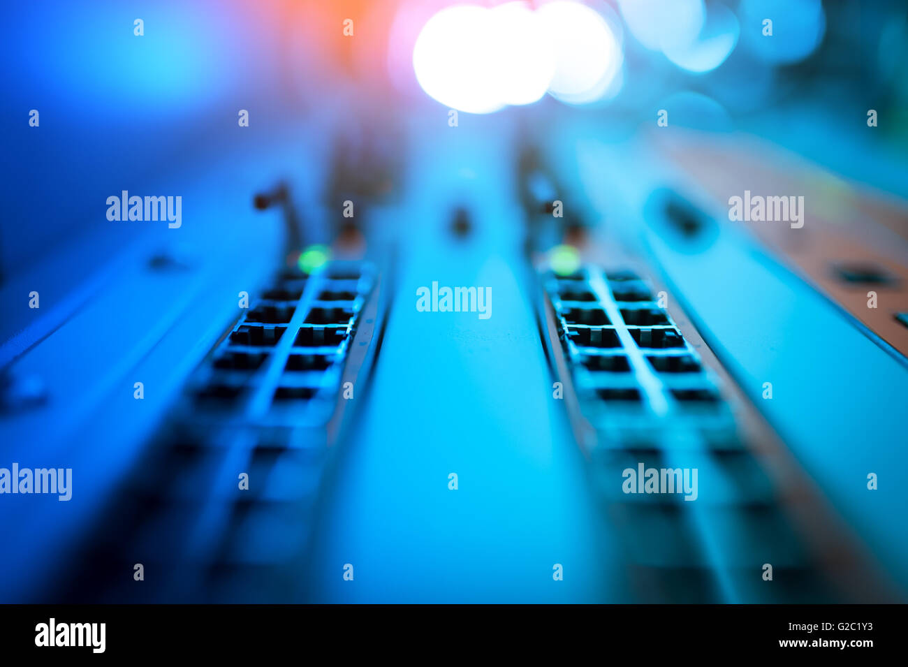 Core switch technology in network room place Stock Photo - Alamy