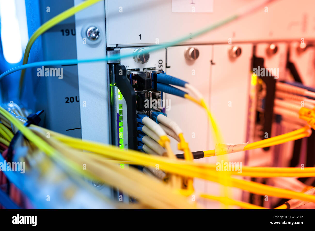 Core switch technology in network room place Stock Photo - Alamy