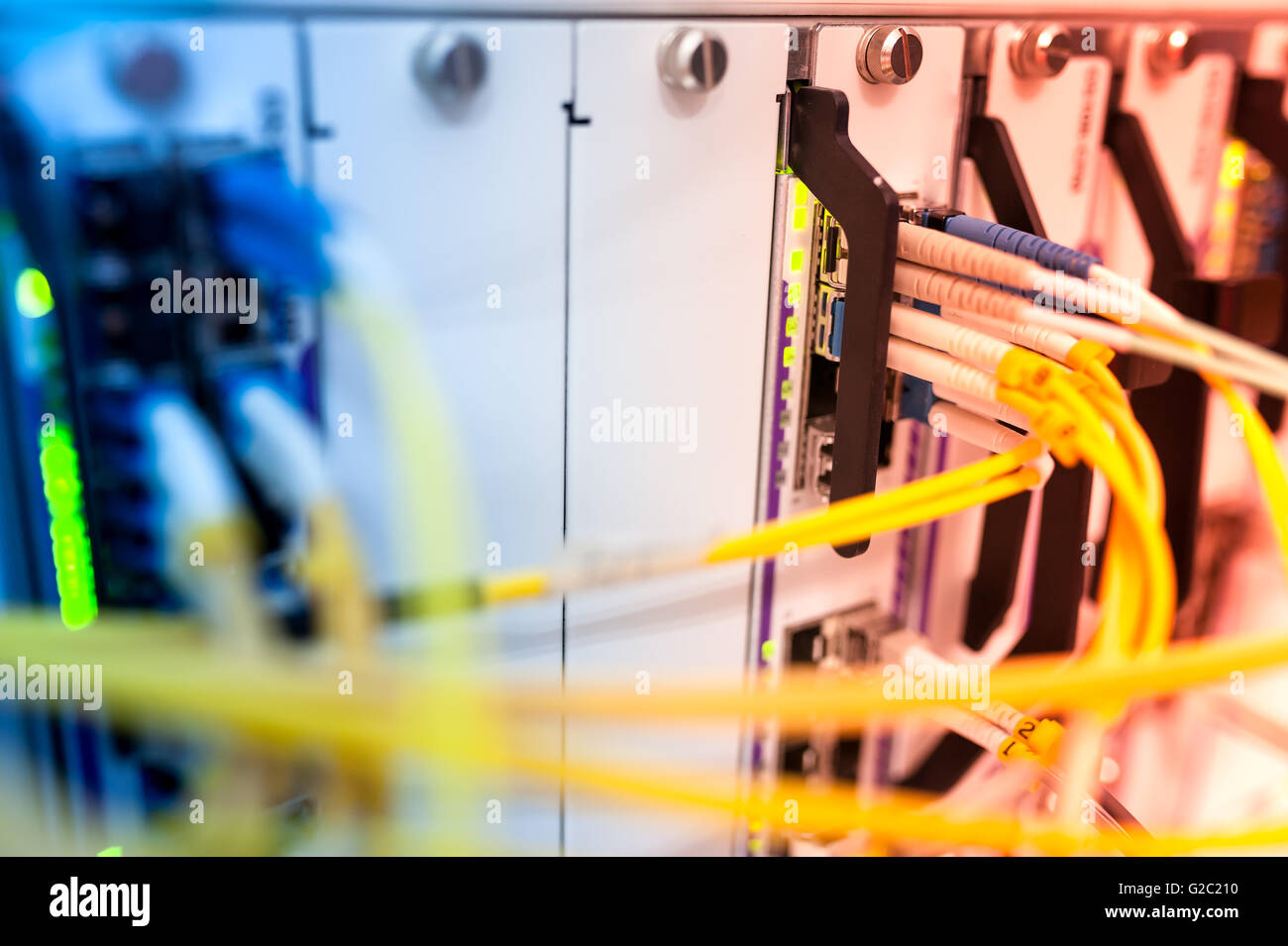 Core switch technology in network room place Stock Photo - Alamy