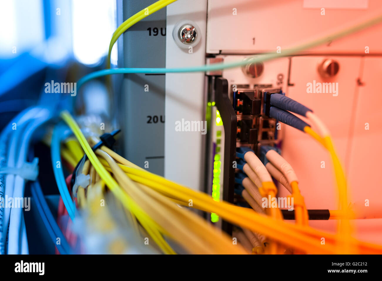 Core switch technology in network room place Stock Photo - Alamy