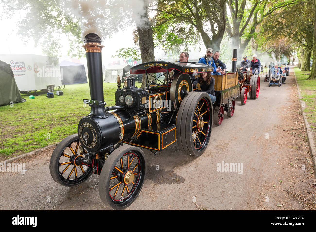 Steam engines at rally fair, Abergavenny, Wales, UK Stock Photo - Alamy