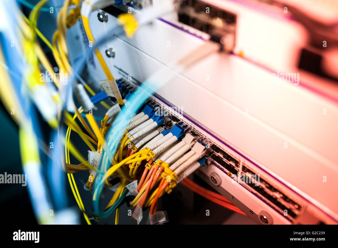 Core switch technology in network room place Stock Photo - Alamy