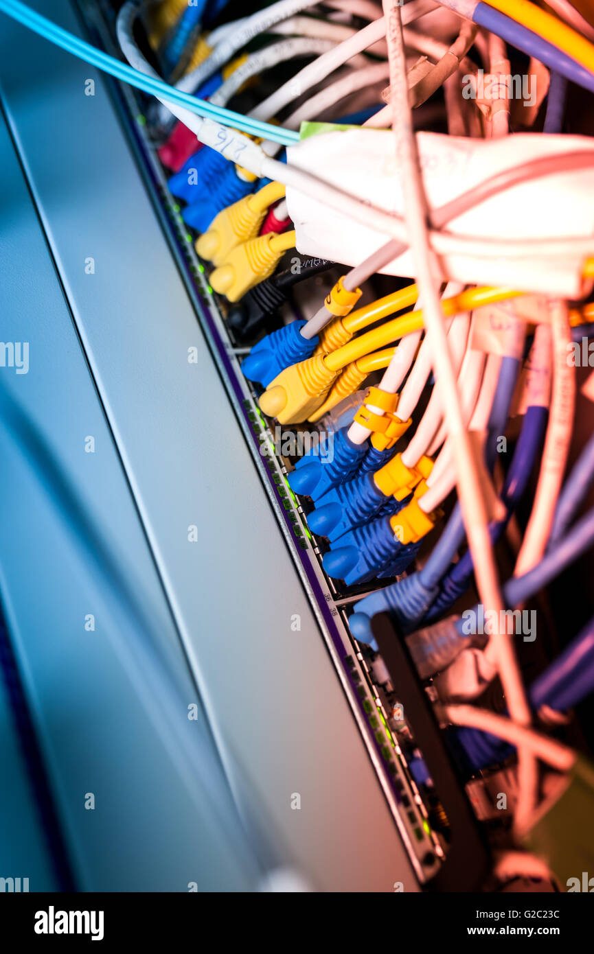 Core switch technology in network room place Stock Photo - Alamy