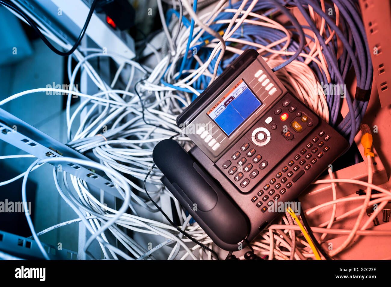 An IP Phone in soft light Stock Photo - Alamy