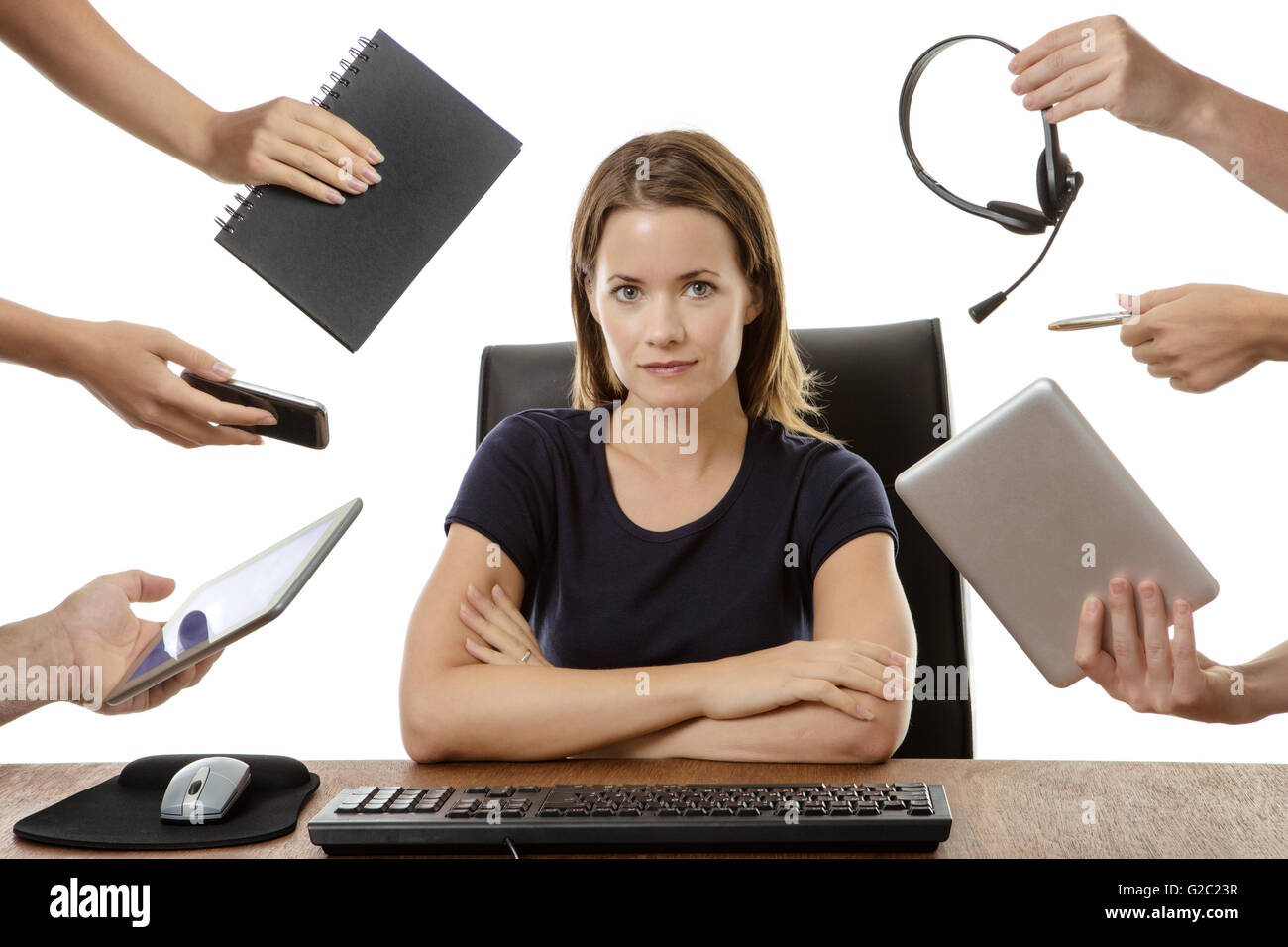 Overwhelmed people hi-res stock photography and images - Alamy