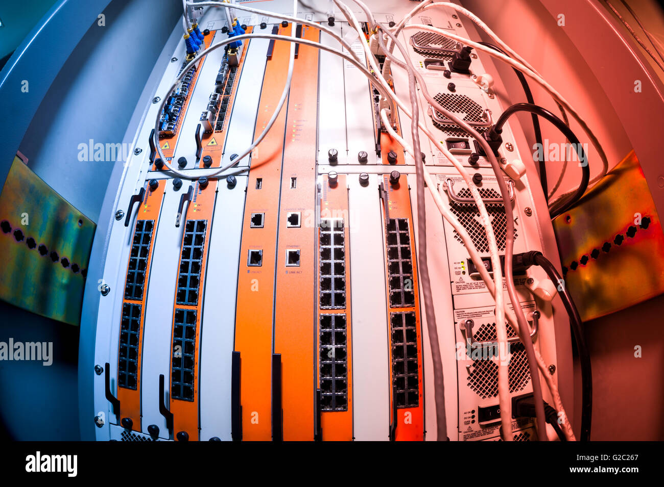 Core switch technology in network room place Stock Photo - Alamy