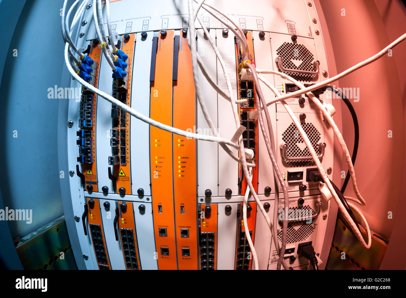 Core switch technology in network room place Stock Photo - Alamy