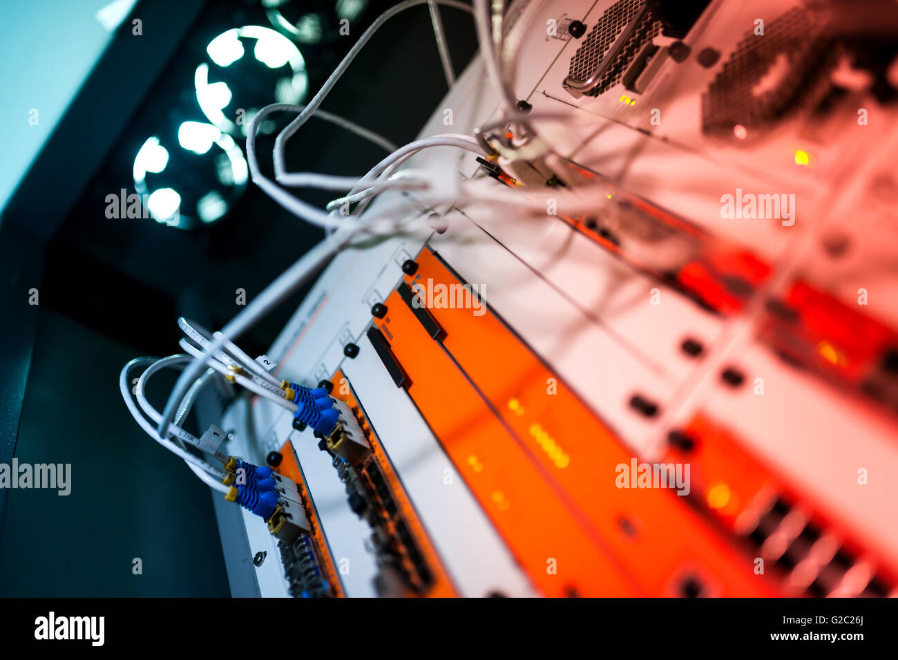 Core switch technology in network room place Stock Photo - Alamy