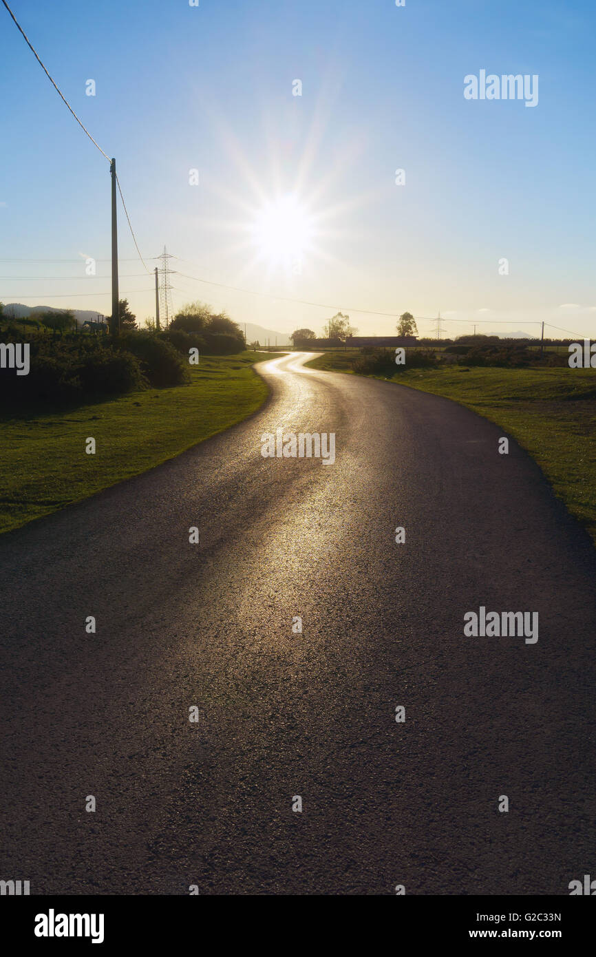path to the sun landscape Stock Photo - Alamy