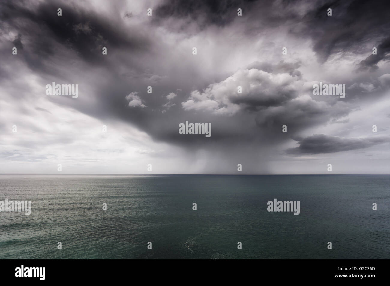 Rain Storm On Sea High Resolution Stock Photography and Images - Alamy