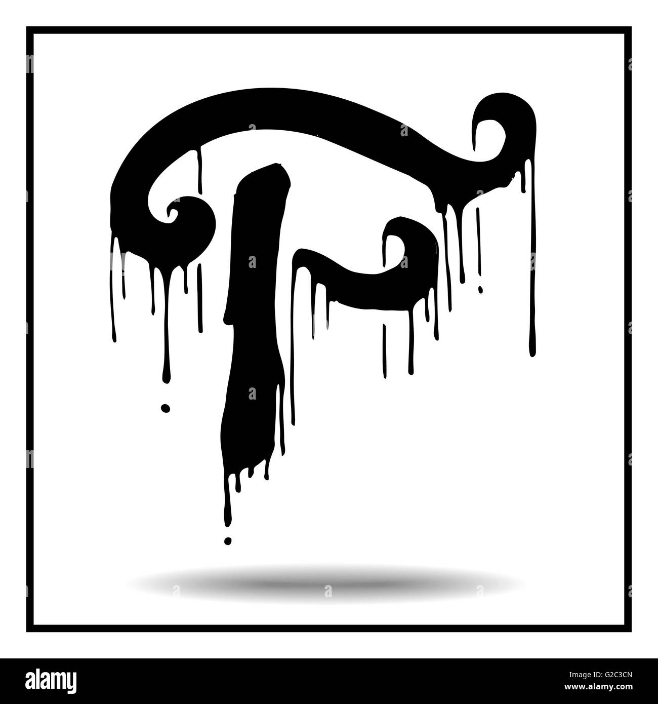 Melted font Cut Out Stock Images & Pictures - Alamy