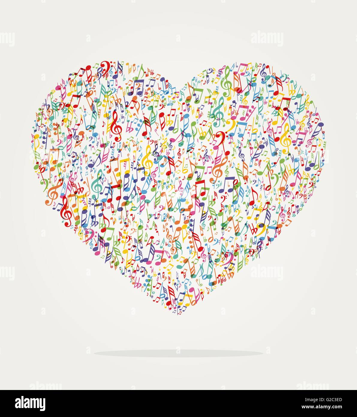 Music Notes Heart Clipart