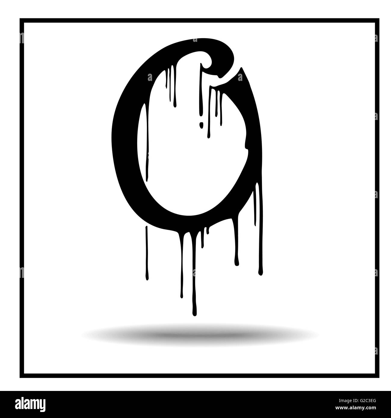 Melted grunge font Stock Vector Image & Art - Alamy