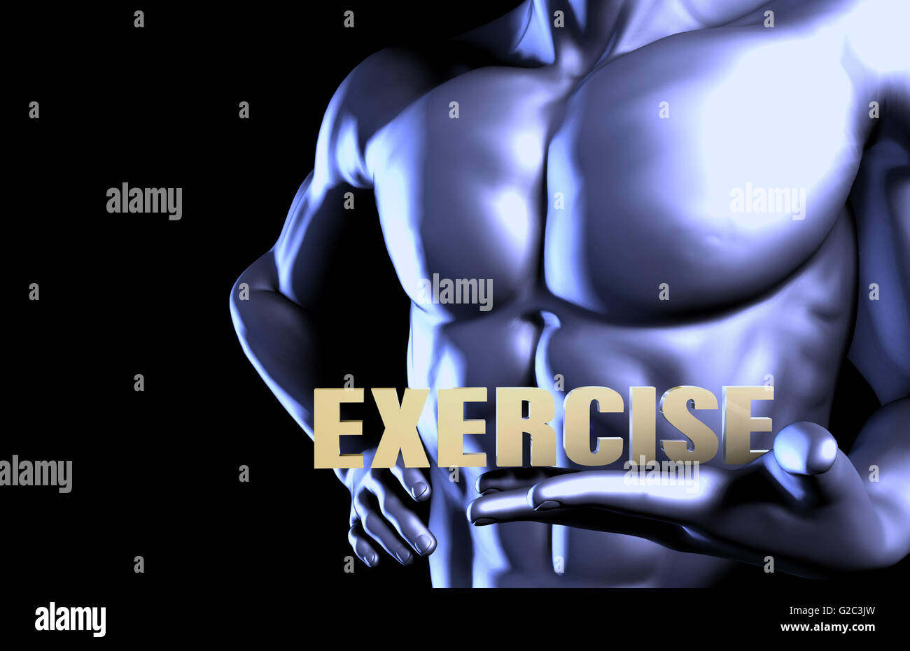 3d man exercise hi-res stock photography and images - Alamy
