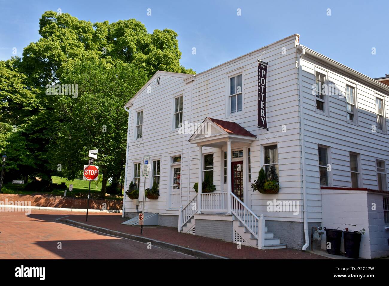 The historic architecture of Annapolis Maryland Stock Photo - Alamy