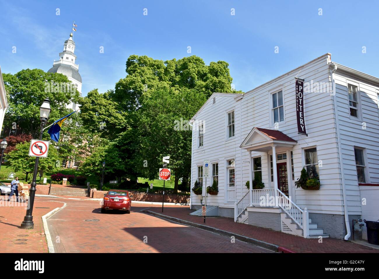 The historic architecture of Annapolis Maryland Stock Photo - Alamy