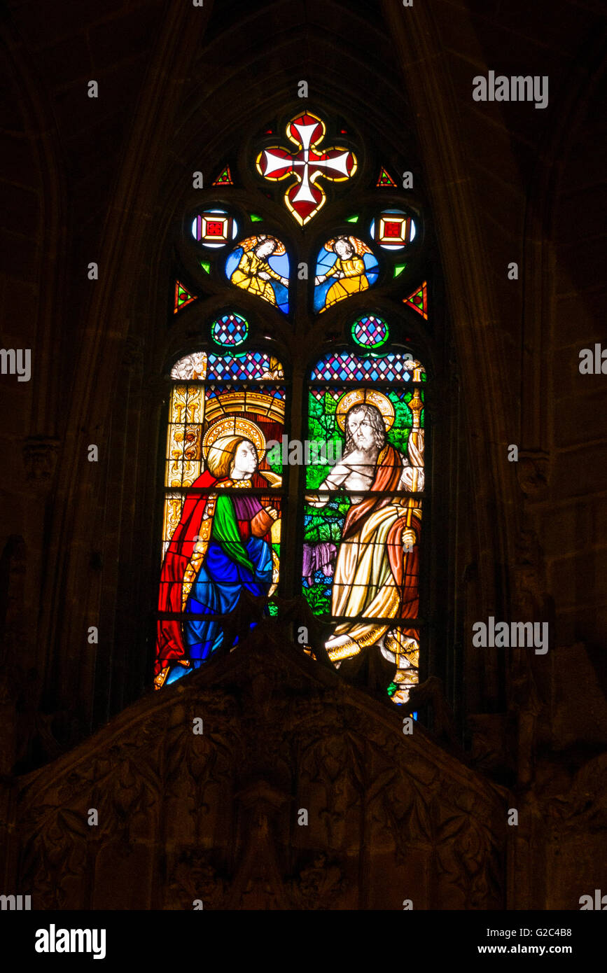 Spain Catalonia Barcelona Barri Gotic Gothic Quarter 14th century ...