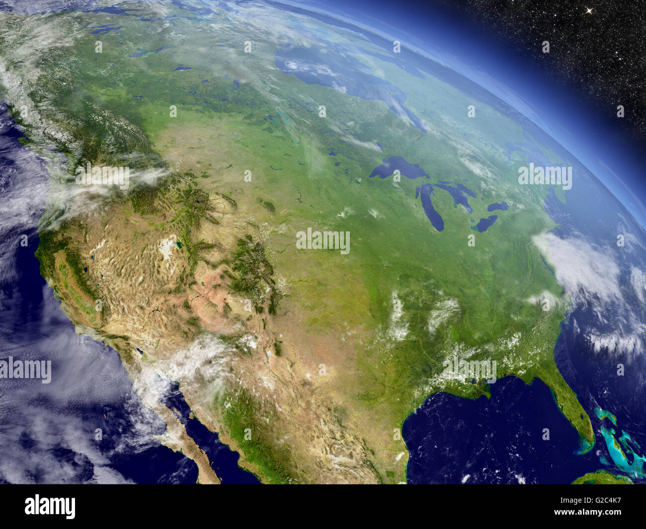 Usa From Outer Space