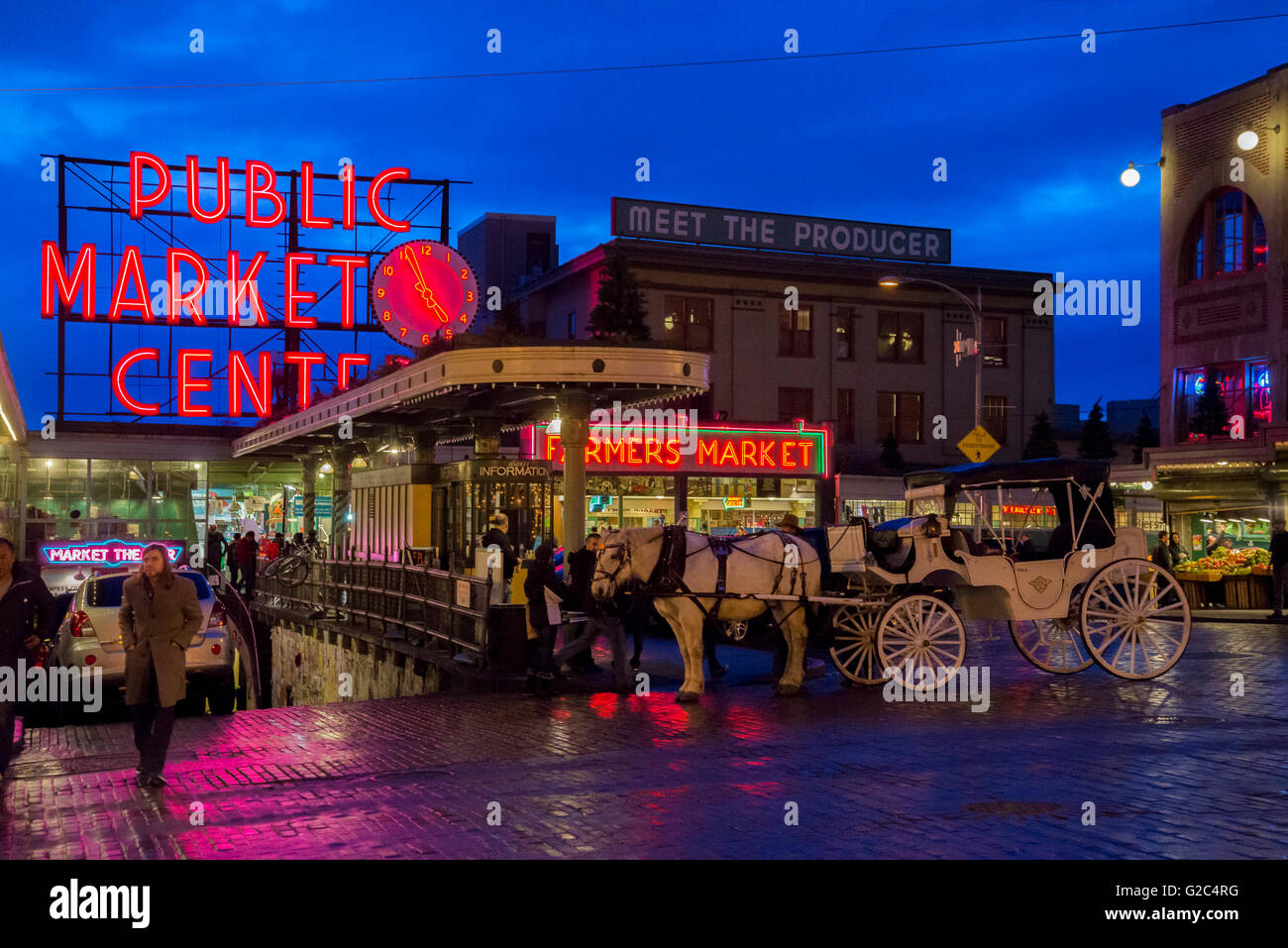 Pike Street Market, Seattle, Washington state, USA Stock Photo - Alamy