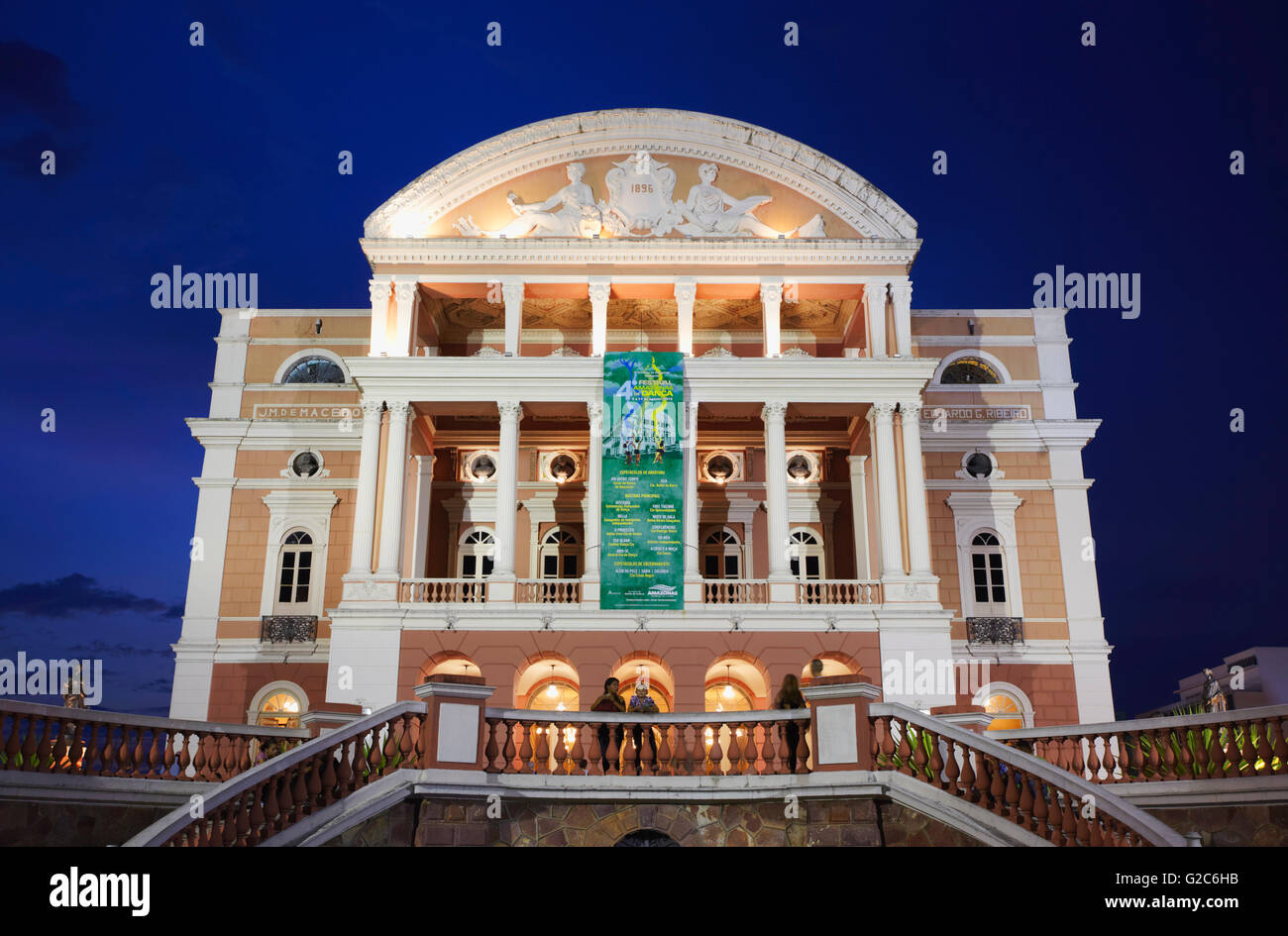 Manaus opera house evening hi-res stock photography and images - Alamy