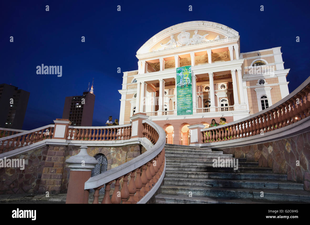 Manaus opera house evening hi-res stock photography and images - Alamy