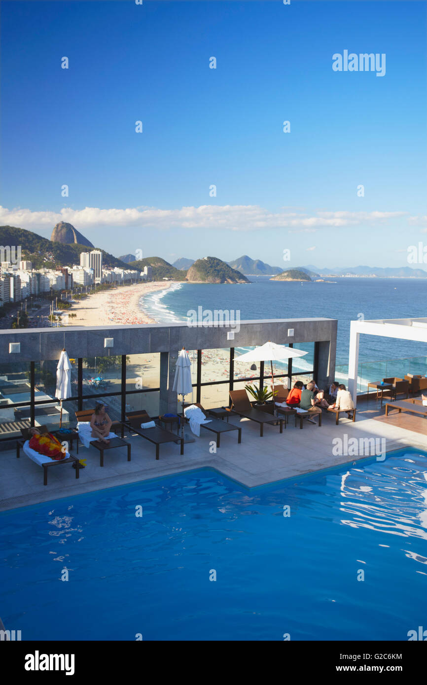 View copacabana beach from rooftop hi-res stock photography and images ...