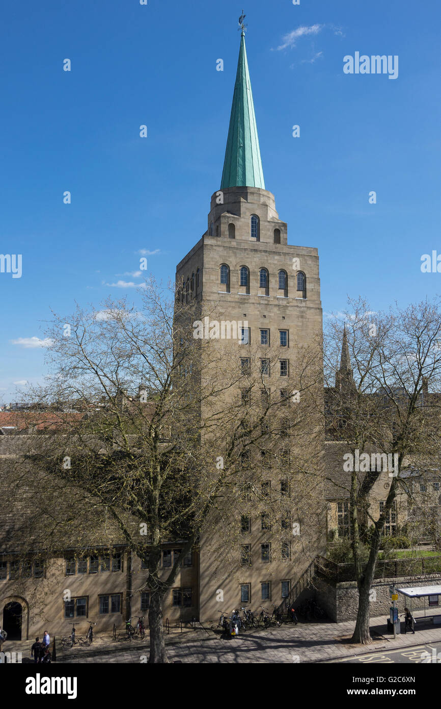 England, Oxford, Nuffield College tower Stock Photo - Alamy